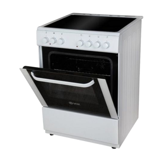 Električni šporet Vox CHT 6001, ravna ploča, 56l, beli