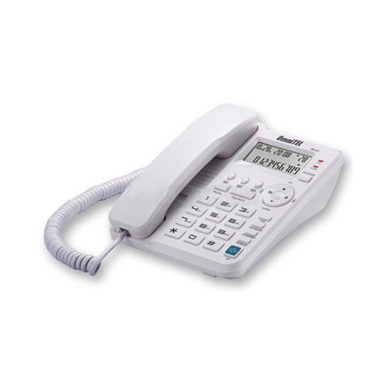 Fiksni telefon Omnitel SD61N, Žični, Beli