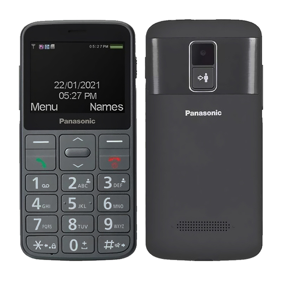 Mobilni telefon Panasonic KX-TU160EXB, Tamno siva, Single SIM, 2G, 2.4'', 320 x 240 px ...