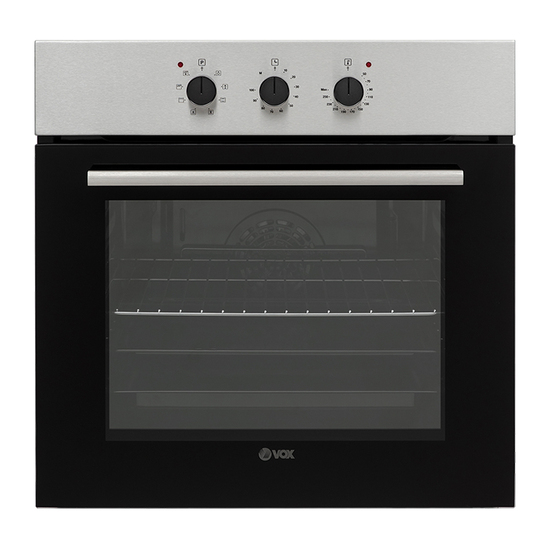 Ugradna rerna Vox EBM 2110 B, 65l, inox-crna